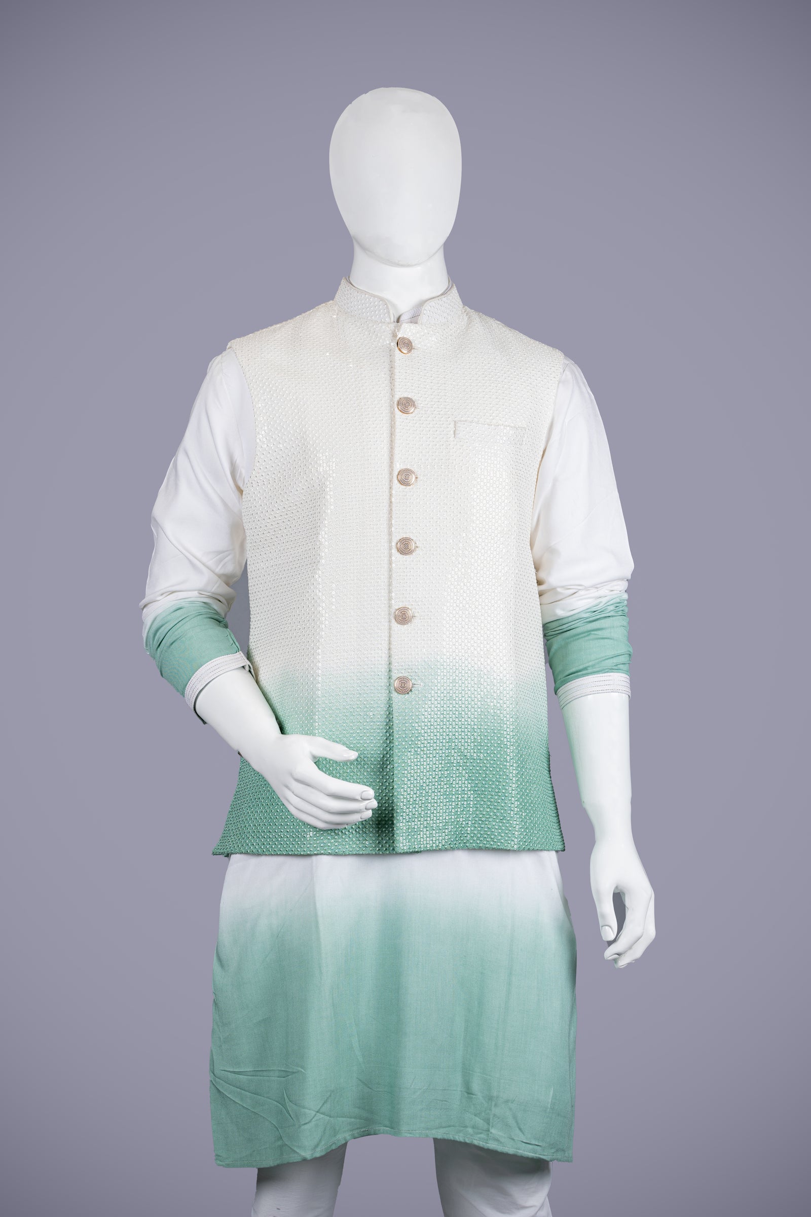 Buy Men's Kurta Jacket Set for Wedding | Designer Jacket Set | Shreeman