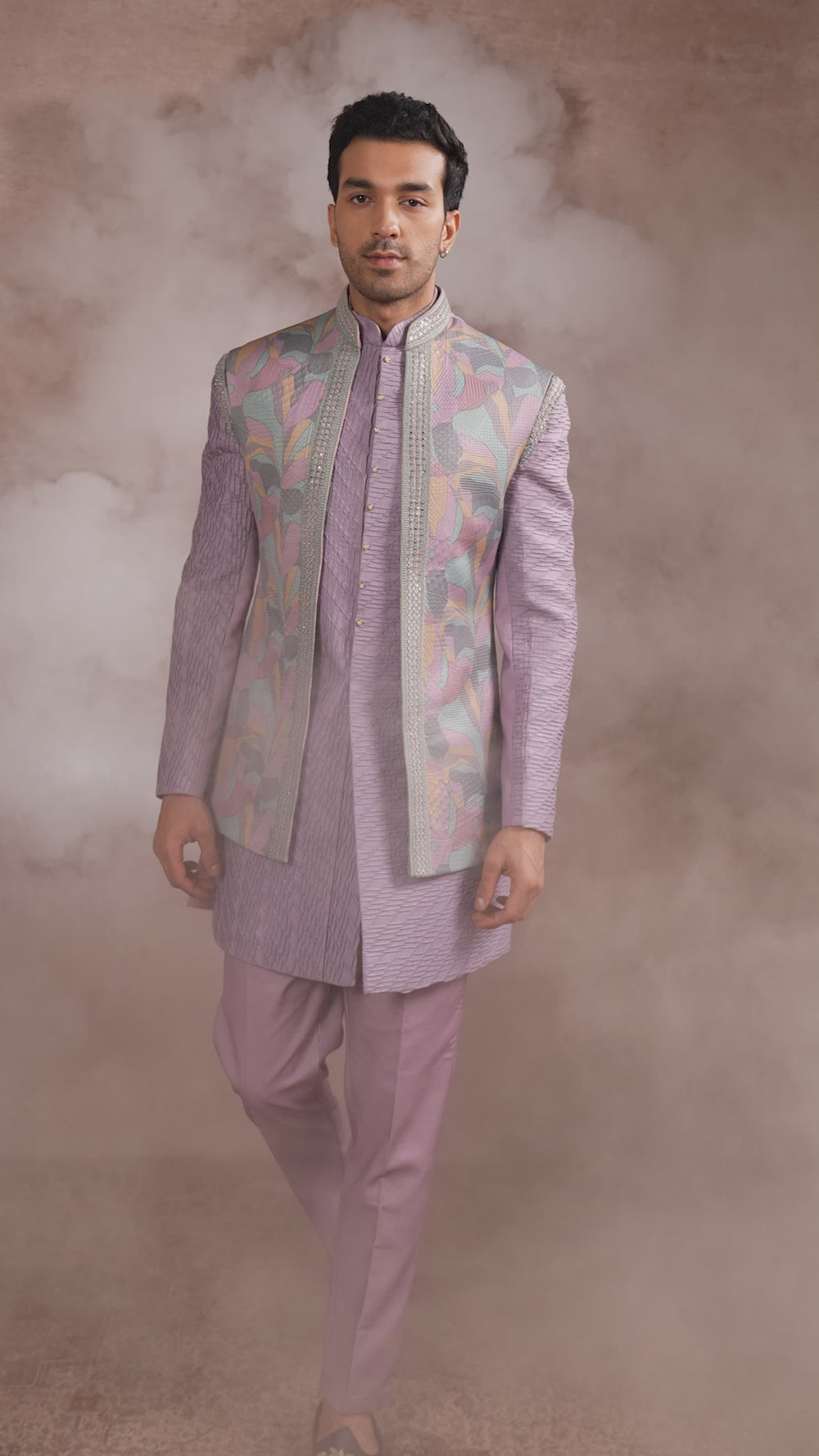 Buy Men's Kurta Jacket Set for Wedding | Designer Jacket Set | Shreeman