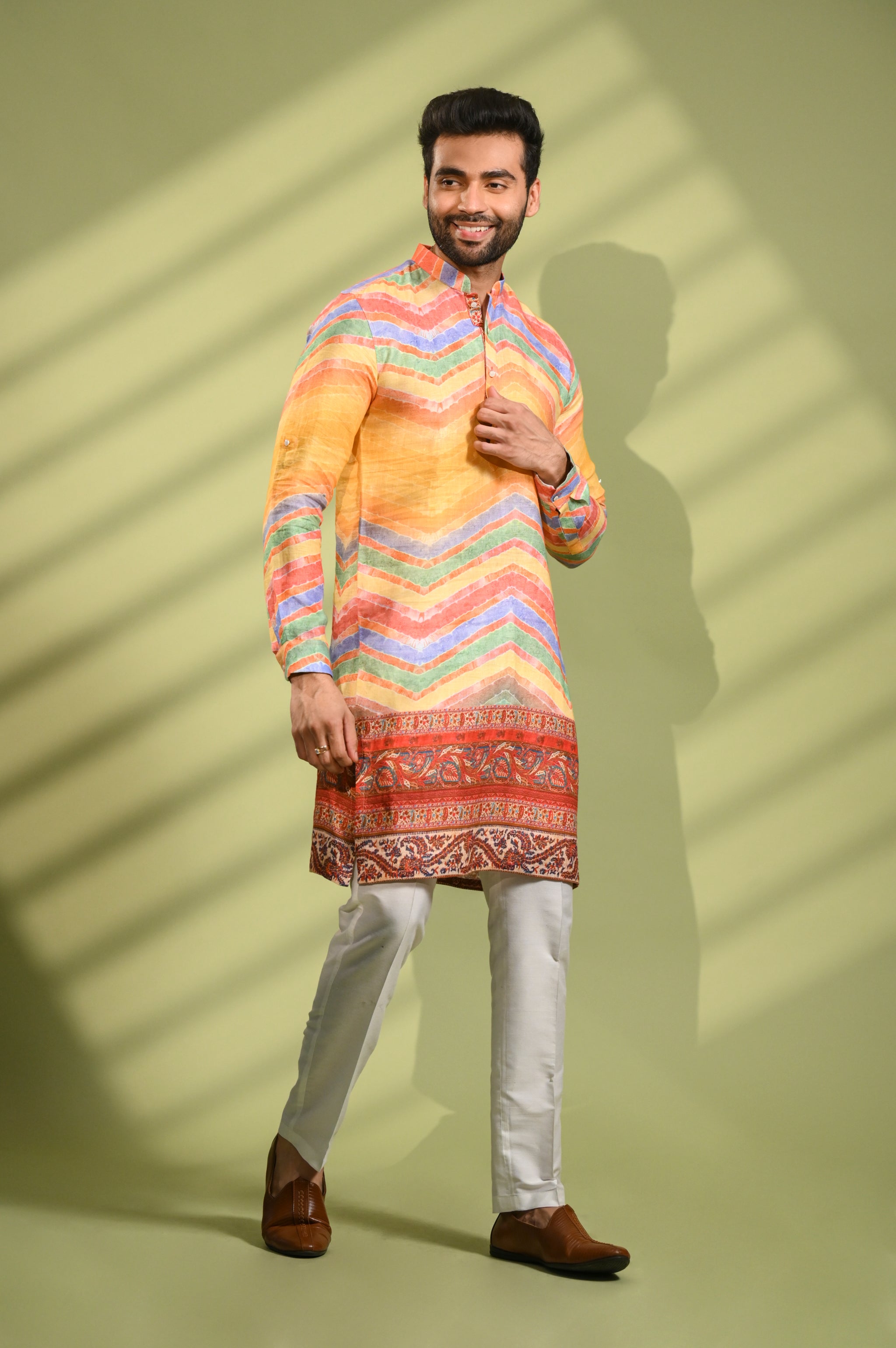 Multi Color Kurta Top with DIgital Print | Shreeman